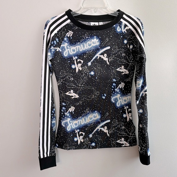 Fiorucci | Tops | Fiorucci X Adidas Sheer Longsleeve Crewneck With Pinup Girl Graphics | Poshmark